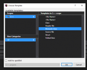 How to make your own Resharper C++ file template | Le Scylardor